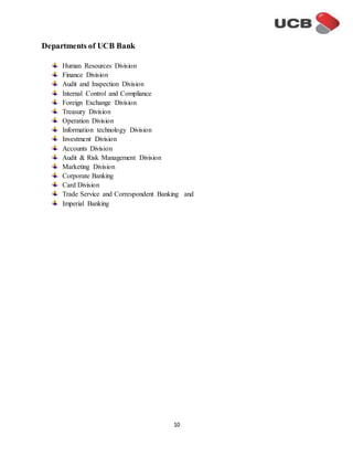 Planing and Organizing of UCB | DOCX