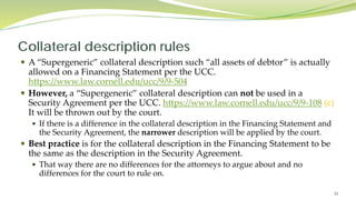 UCC-1 Financing Statements Presentation 2019-02 | PDF