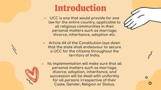 Uniform Civil Code - UCC.pptx