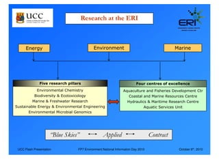UCC Environmental Research Institute: Overview and Contact Points | PDF ...