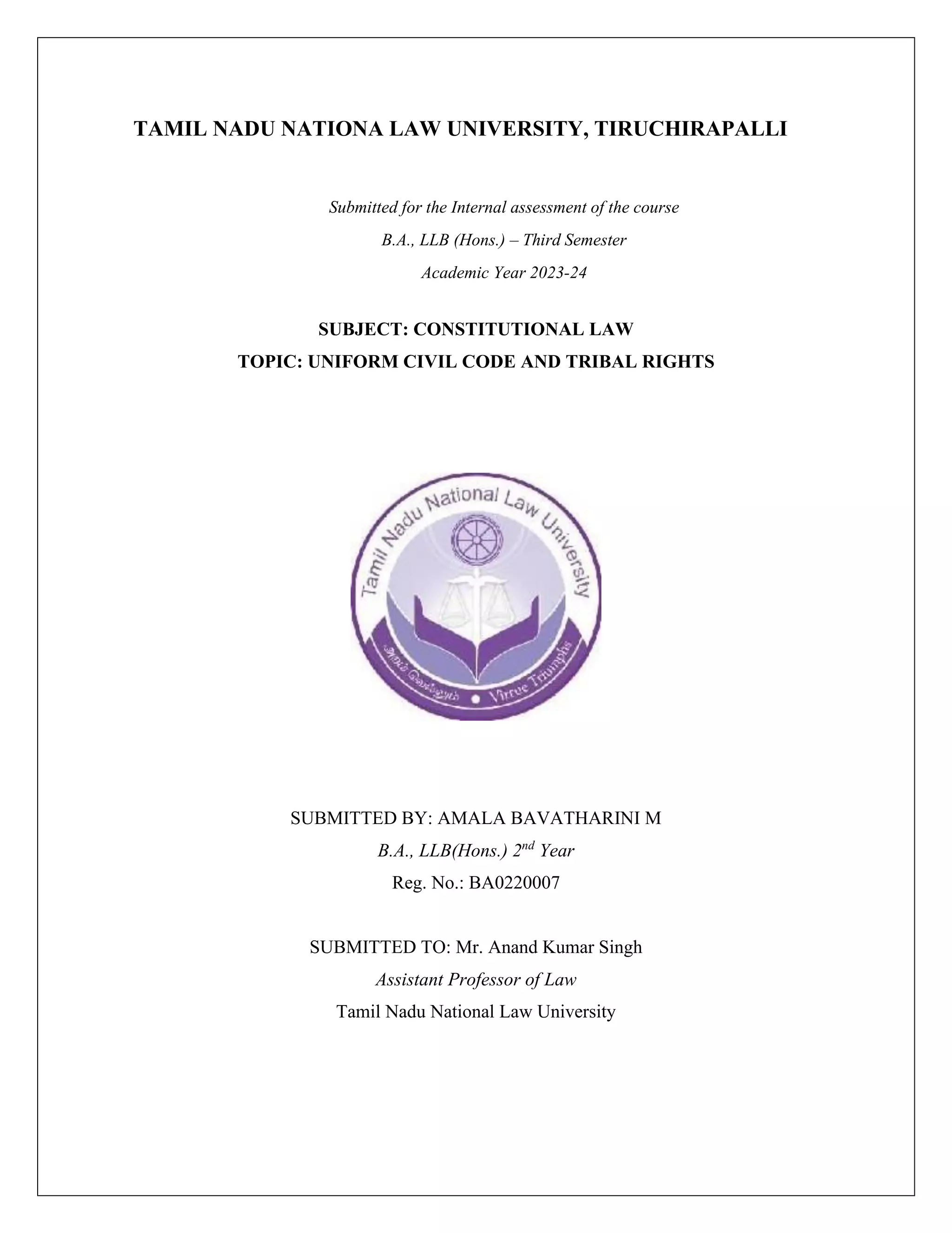 UCC and Tribal Rights - Synopsis.pdf