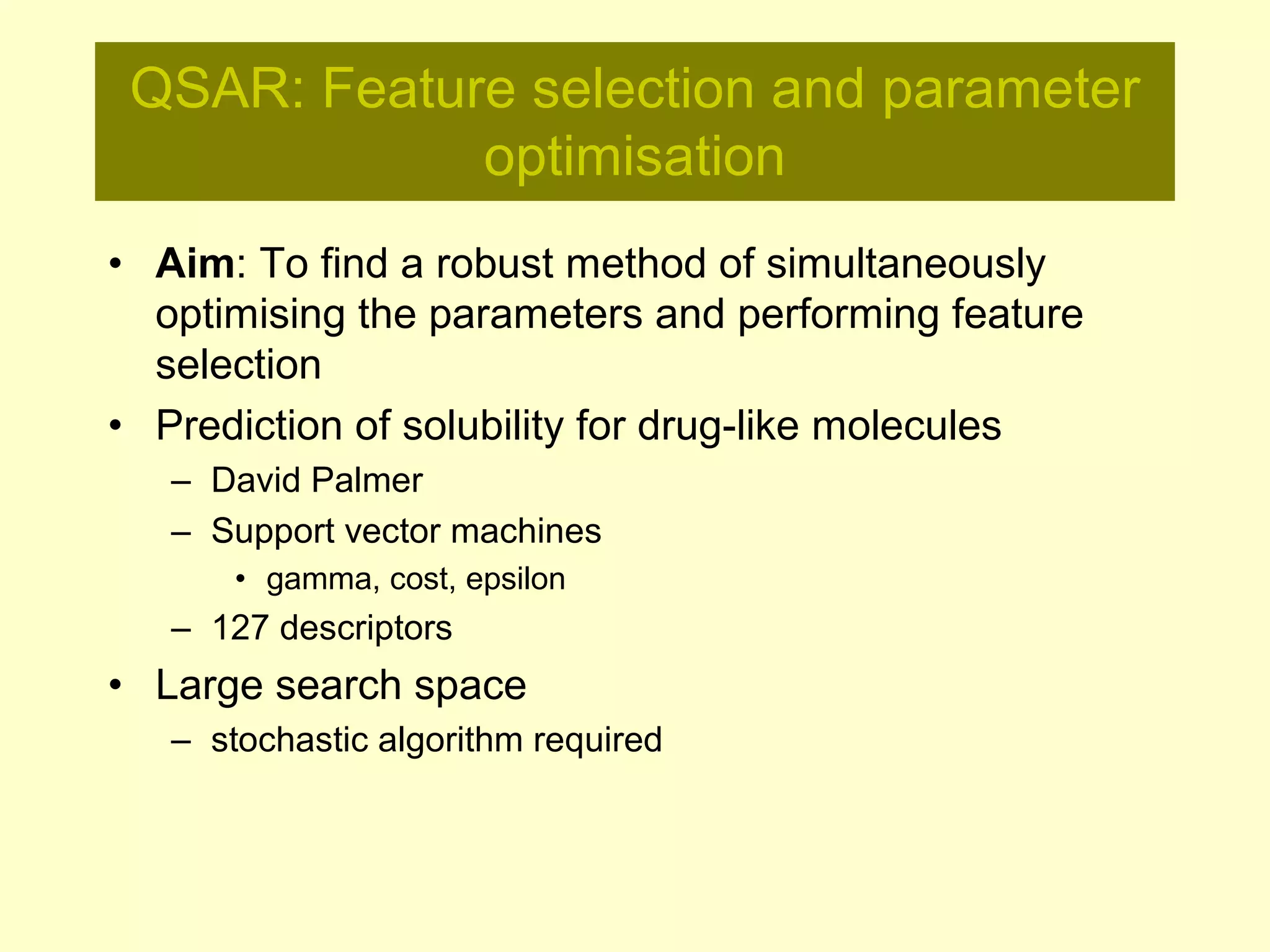 Data Analysis in QSAR | PPT