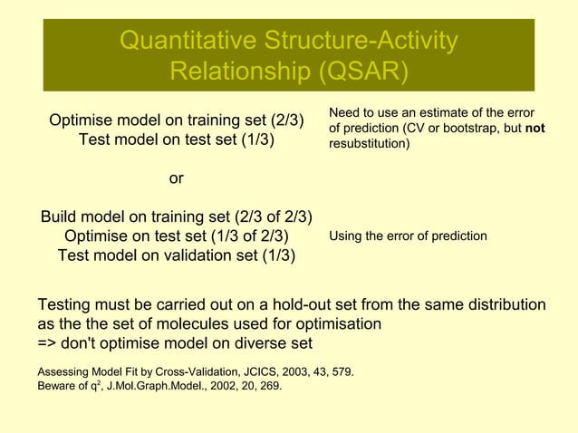 Data Analysis in QSAR | PPT