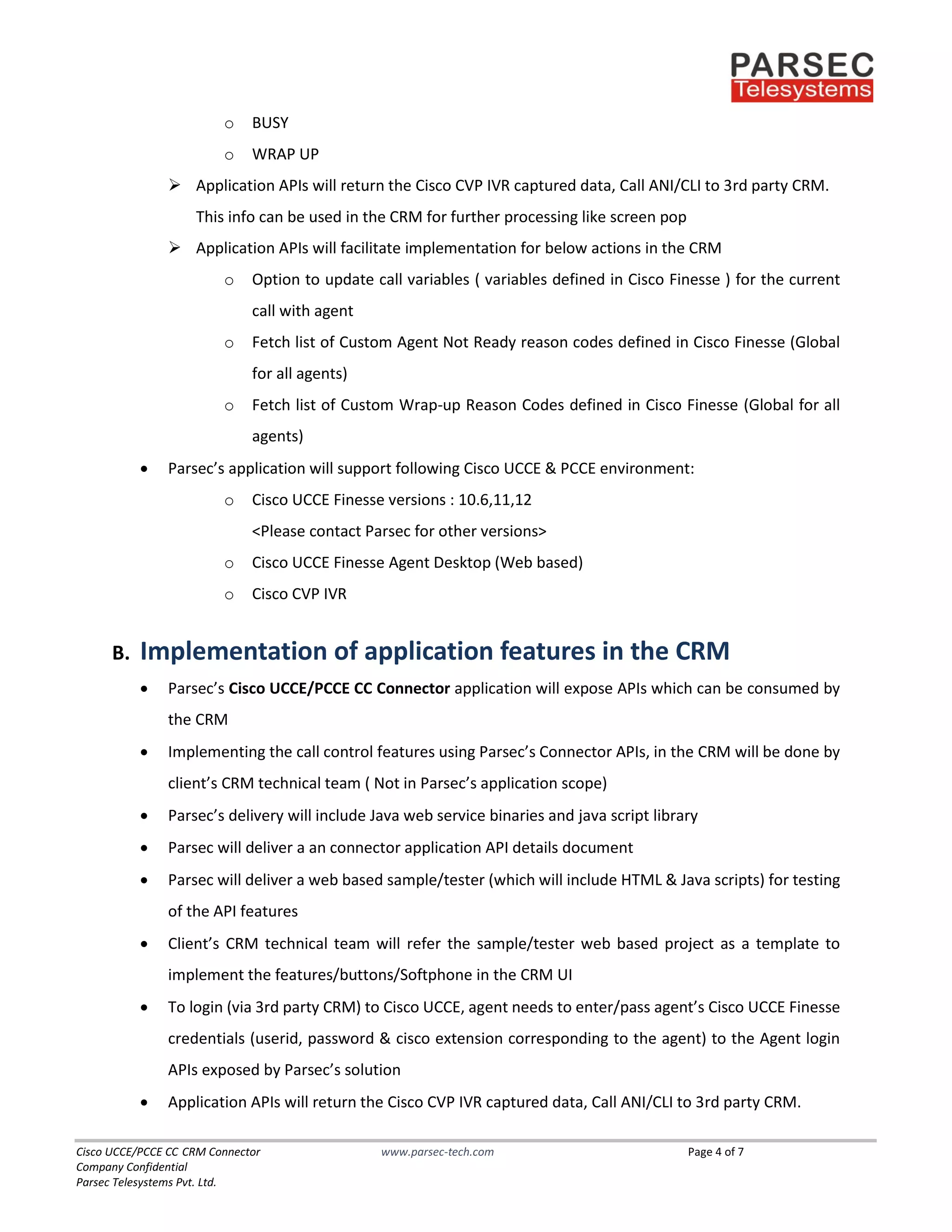 CRM Connector for Cisco UCCE UCCX | PDF