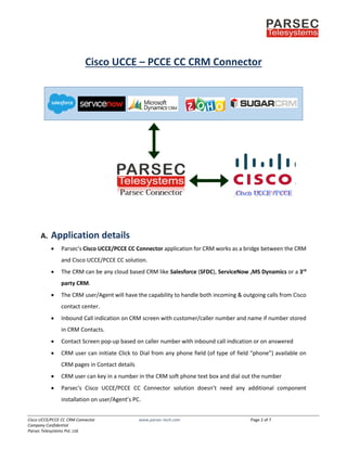 CRM Connector for Cisco UCCE UCCX | PDF