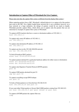 Uccn1003 -may10_-_lab_09_-_wireshark_analysis_live_capture | PDF