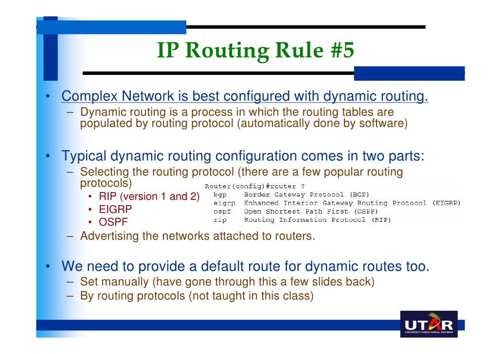 Uccn1003 -may10_-_lect04a_-_intro_to_routing_rules