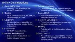 Considerations for UC and cloud deployments | PPT