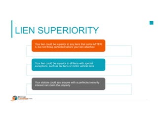 Auctioneer Lien Law Webinar Series - The Uniform Commercial Code ...