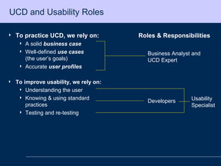 UCD and Usability | PPT | Technology & Computing