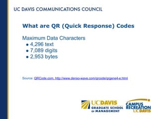 Uc Davis QR Code Presentation | PDF