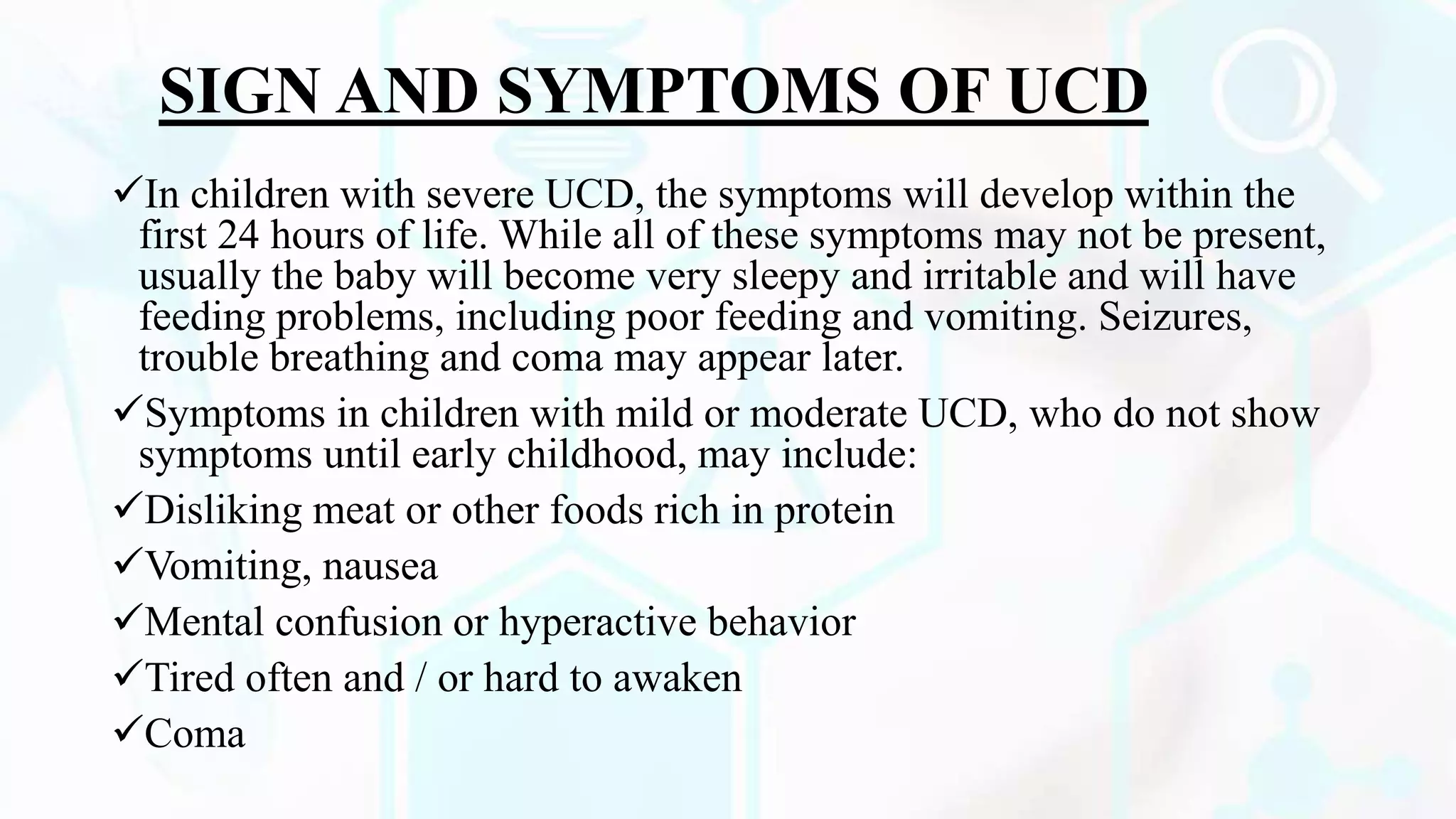 UREA CYCLE DISORDERS | PPTX