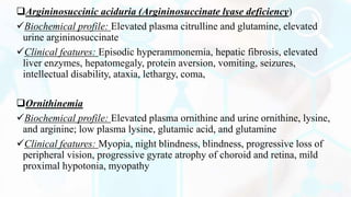 UREA CYCLE DISORDERS | PPTX