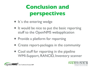 OpenNMS Reporting - Enhancement | PDF