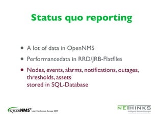 OpenNMS Reporting - Enhancement | PDF