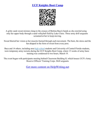 Ucf Application Essay | PDF
