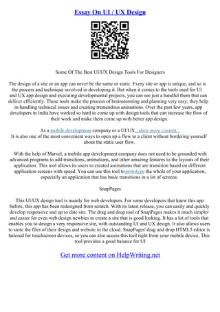 Ucf Application Essay | PDF