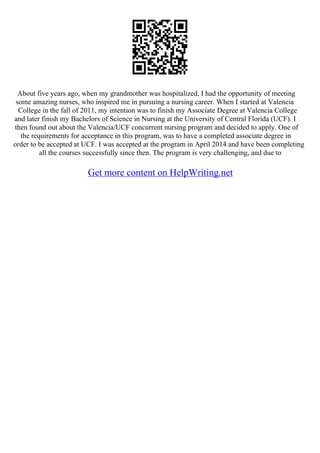Ucf Application Essay | PDF