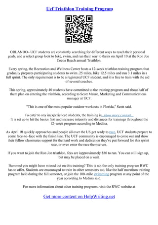 Ucf Essay Topics | PDF