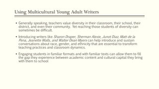 Multicultural Literature for Social Justice in ELA Classrooms | PPT