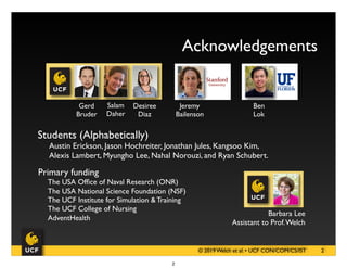 Simulating Patients for Healthcare Training: Appearance, Shape ...