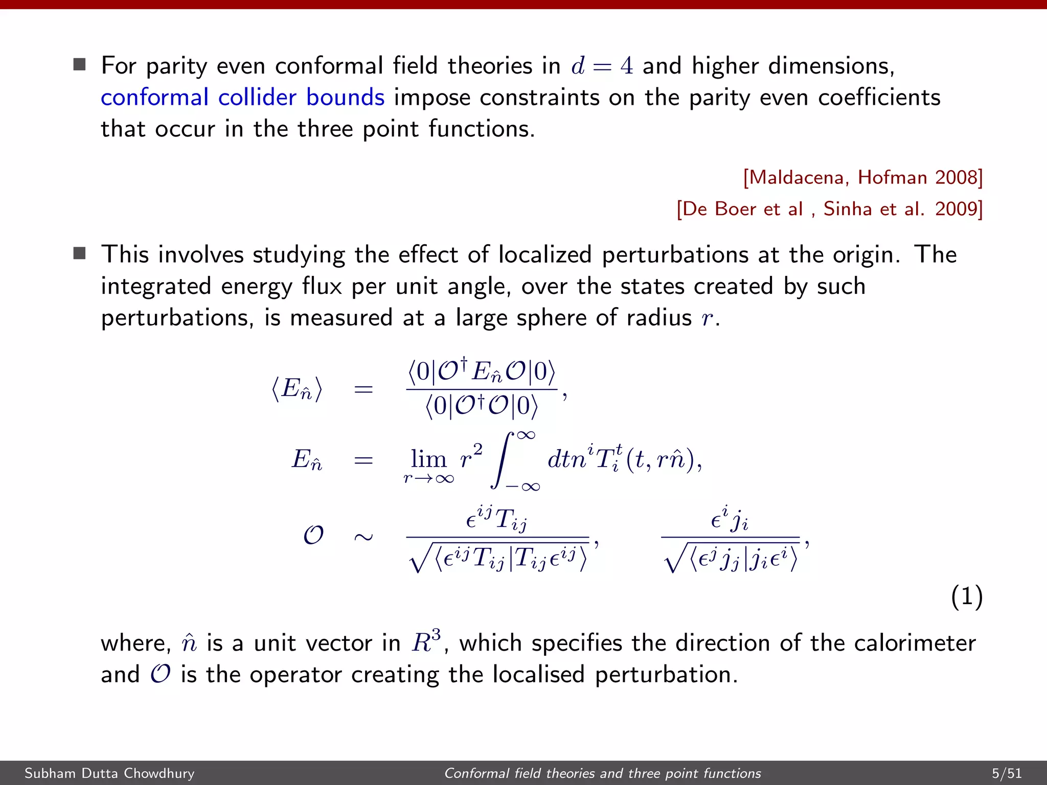 Conformal field theories and three point functions | PDF