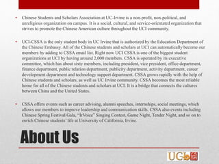 Jazious Carmankle UCI CSSA freshmen events | PPT