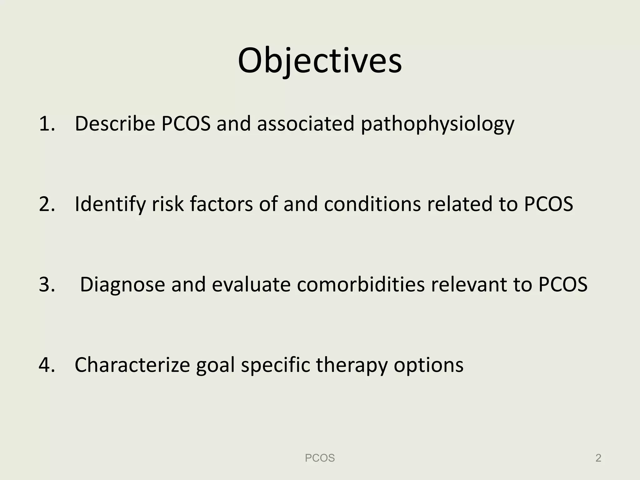 Polycystic Ovary Syndrome (PCOS) | PDF