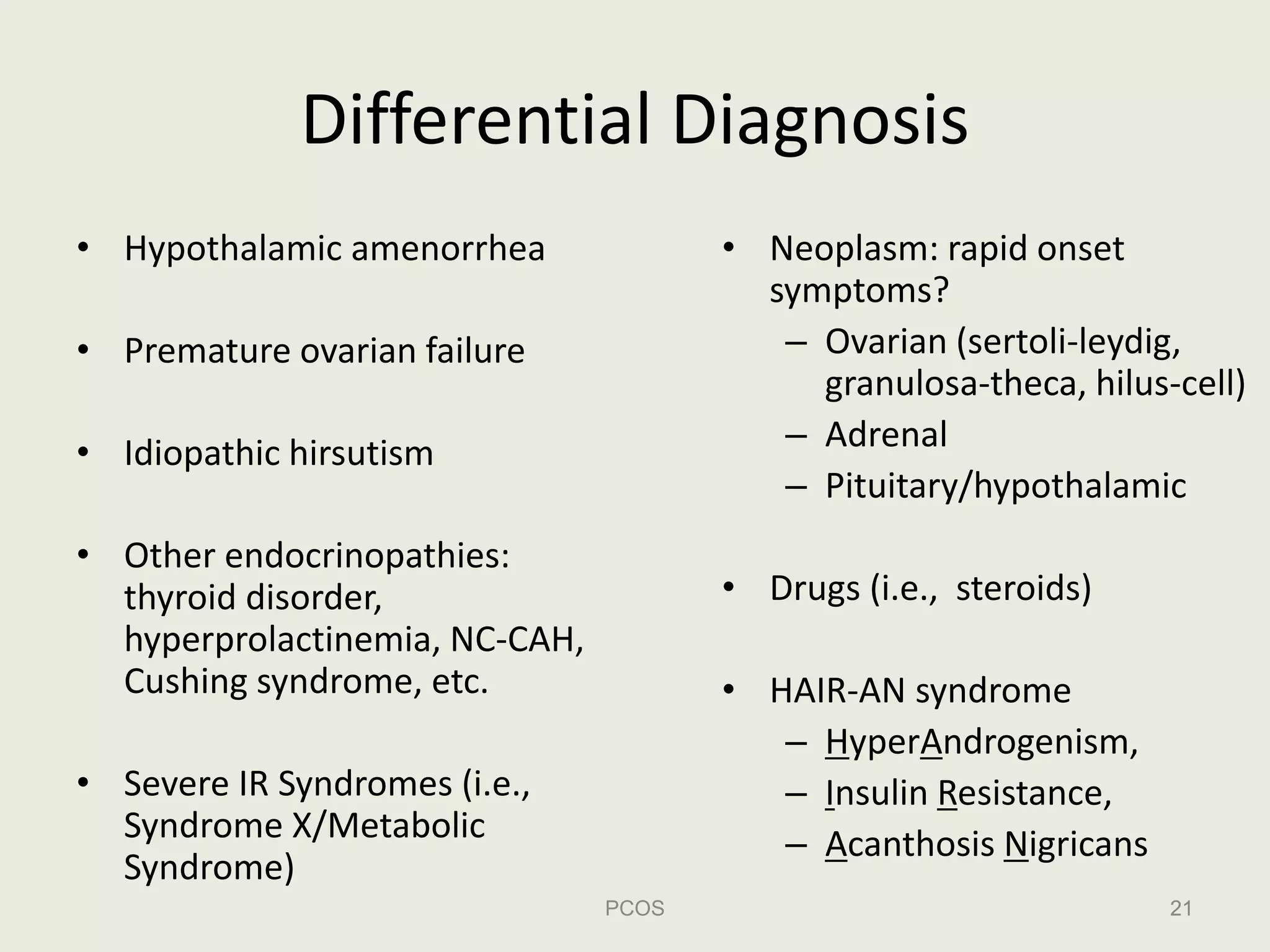 Polycystic Ovary Syndrome (PCOS) | PDF