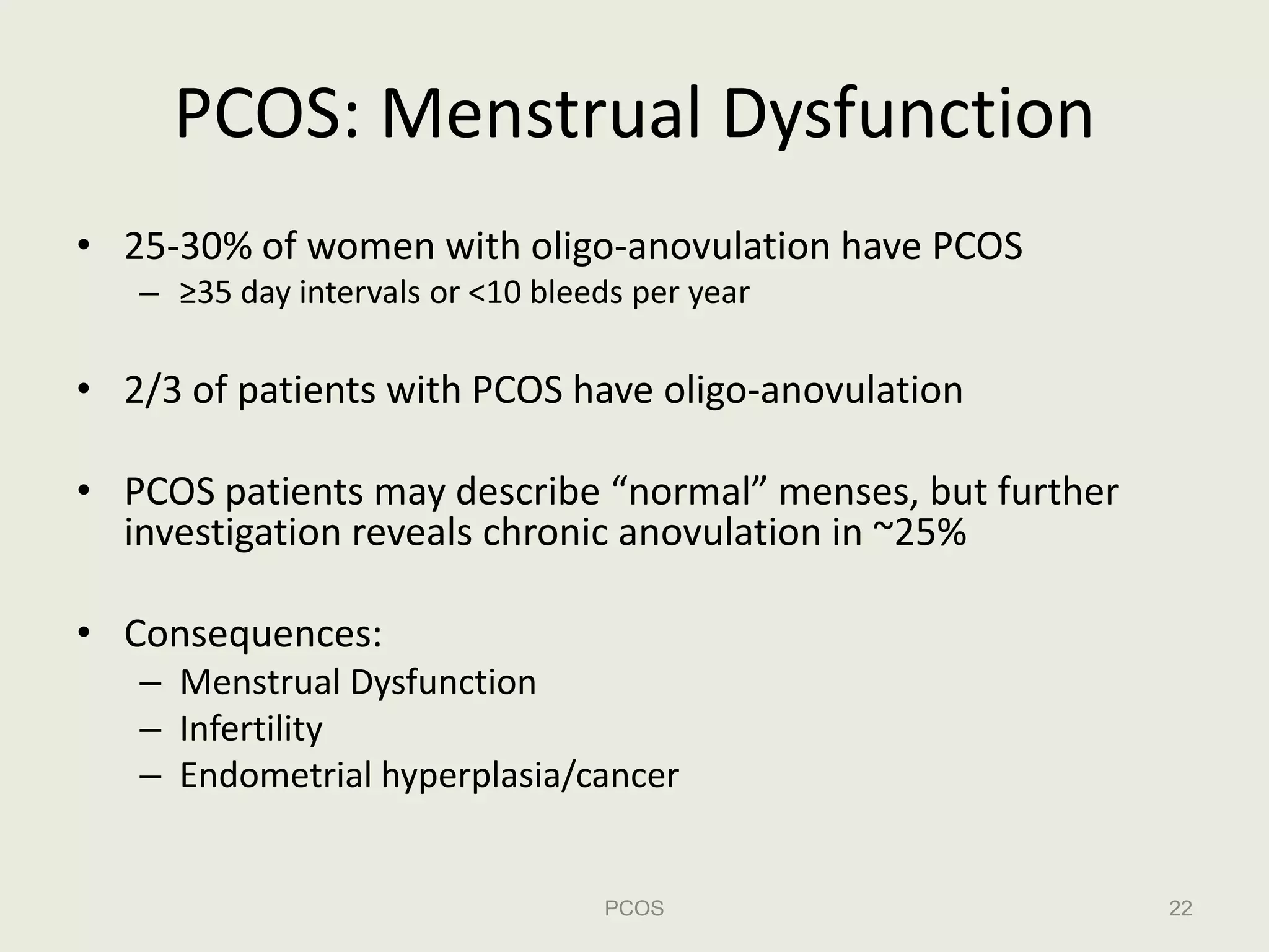 Polycystic Ovary Syndrome (PCOS) | PDF
