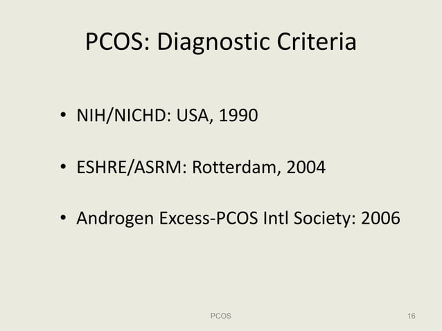 Polycystic Ovary Syndrome (PCOS) | PDF