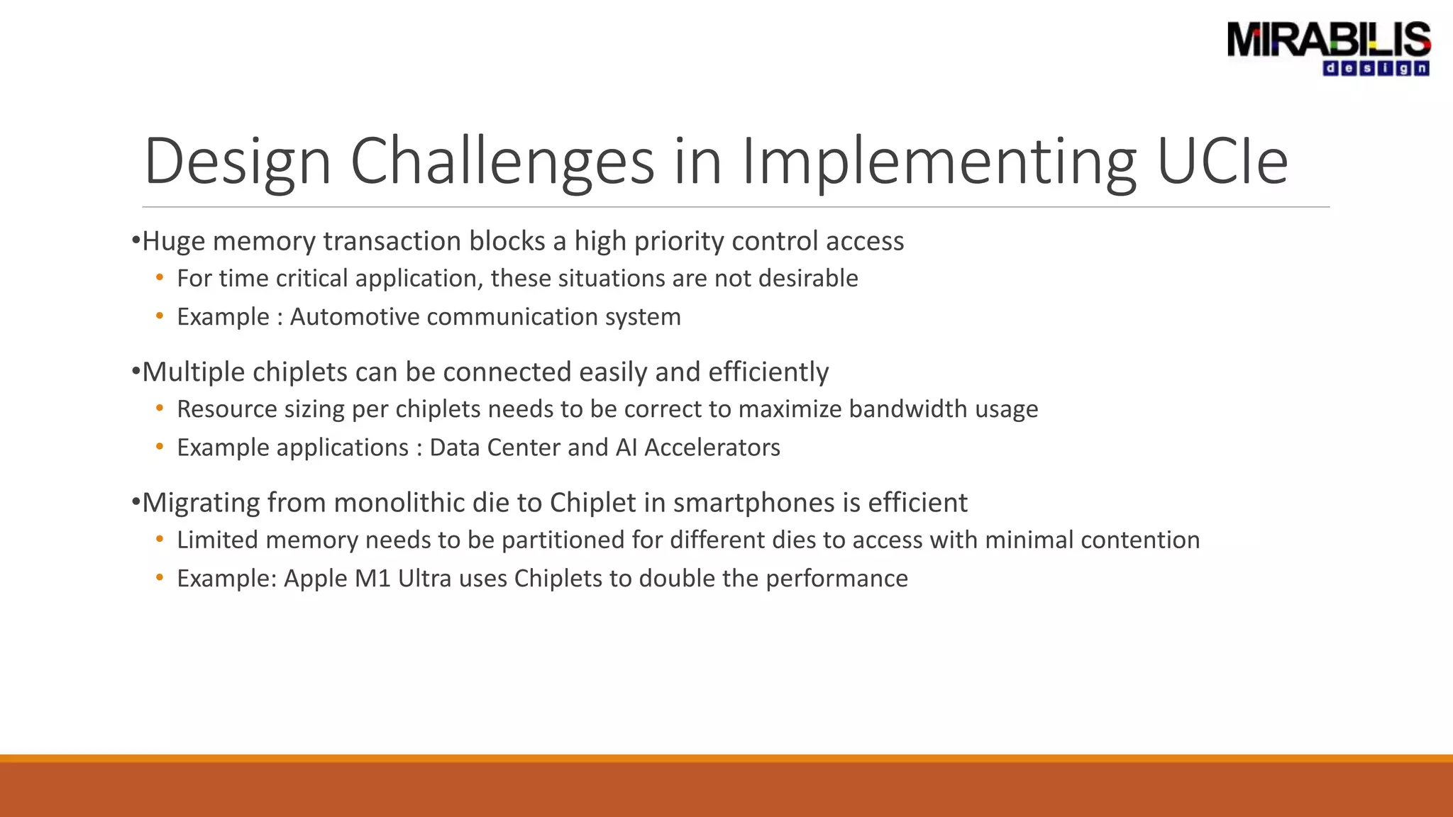 Evaluating UCIe based multi-die SoC to meet timing and power | PPTX