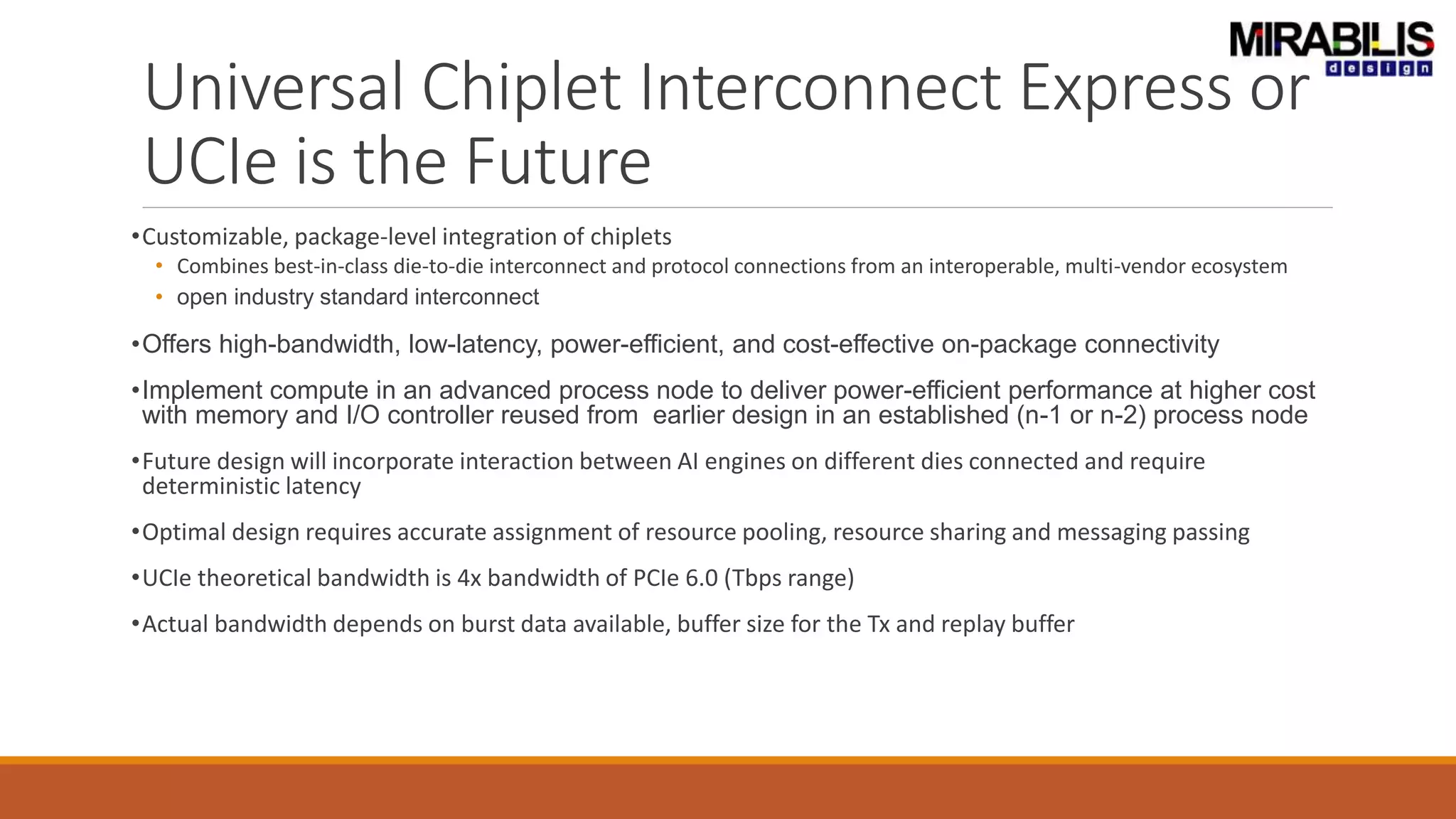 Evaluating UCIe based multi-die SoC to meet timing and power | PPTX