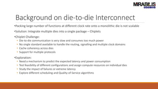 Evaluating UCIe based multi-die SoC to meet timing and power | PPTX