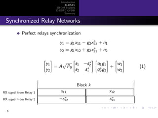 Asynchronous Differential Distributed Space-Time Coding | PDF