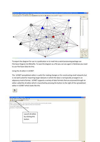 社會網絡分析UCINET Quick Start Guide | PDF | Desktop Publishing | Computer ...
