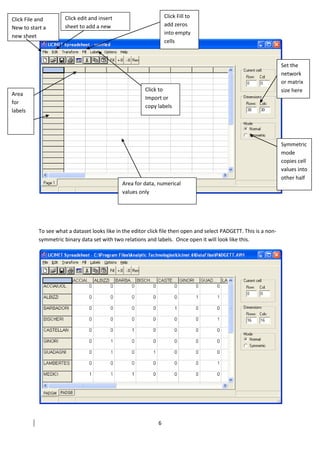 社會網絡分析UCINET Quick Start Guide | PDF | Desktop Publishing | Computer ...