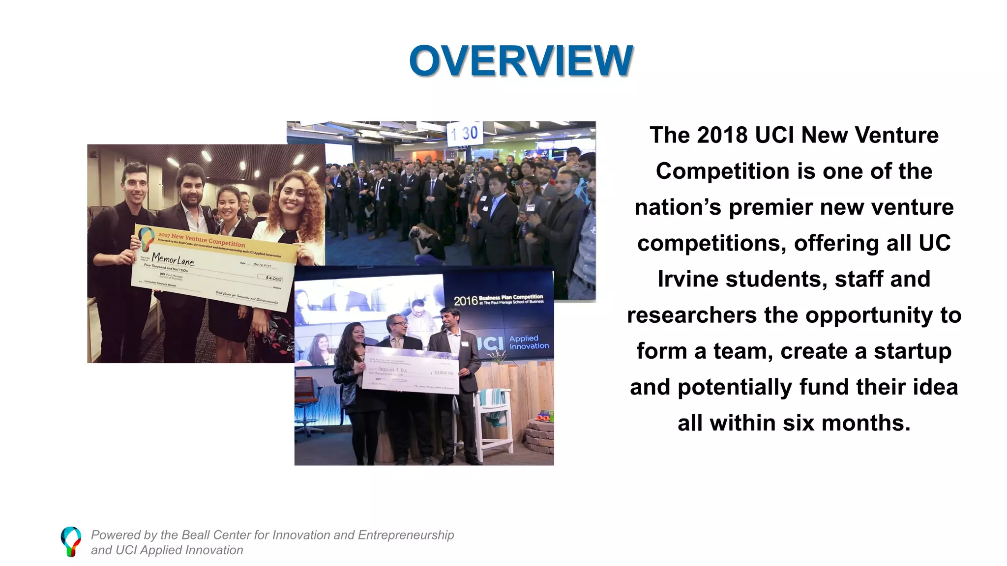 UCI New Venture Competition: Team Formation Database | PPT