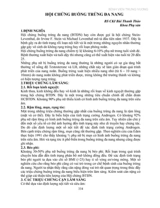 Hội chứng buồng trứng đa nang | PDF