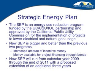 UCI Strategic Energy Plan Update 04.24.09