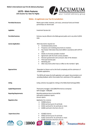 UCITS Key Facts | PDF | Business Accounting & Finance | Business