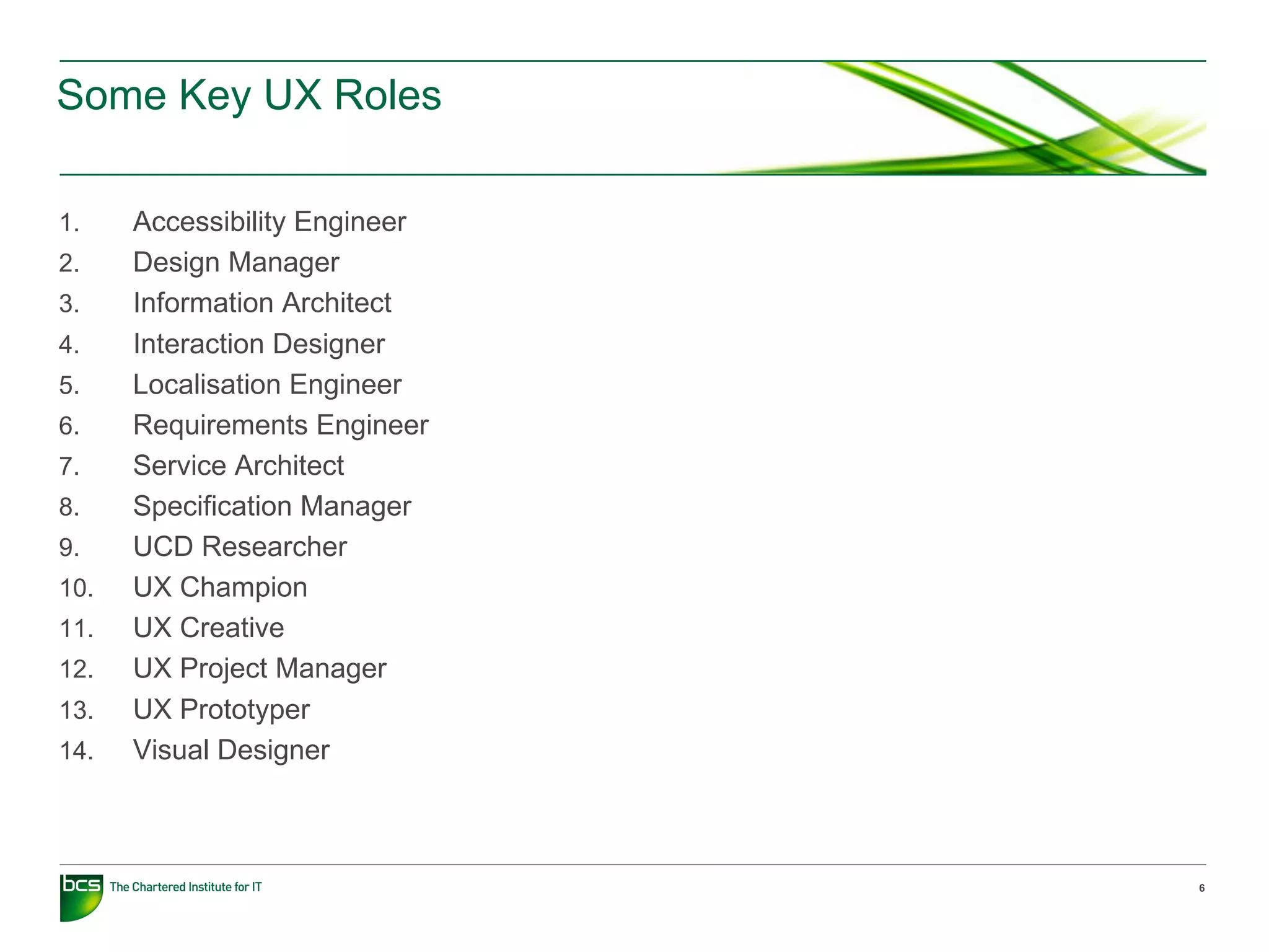 UX - Competency Framework - Update with additional data | PDF