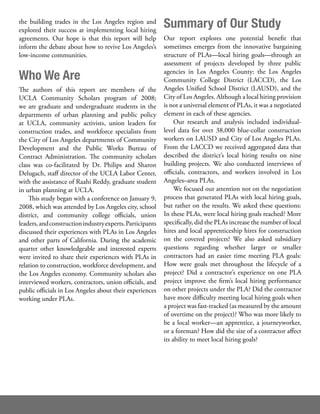 Ucla.Construction Careers For Our Communities Executive Summary | PDF