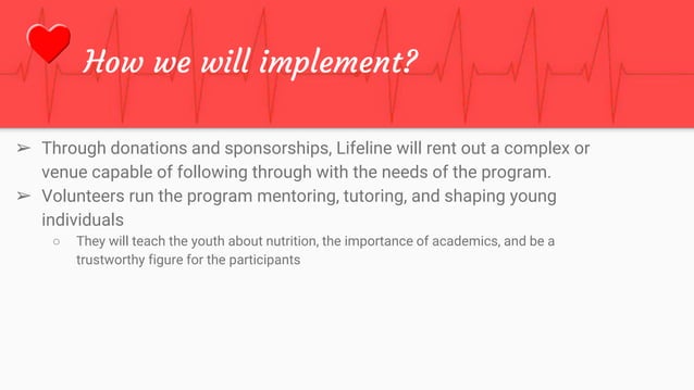 2018 Ambassador Leaders Community Action Plan - Lifeline | PPT