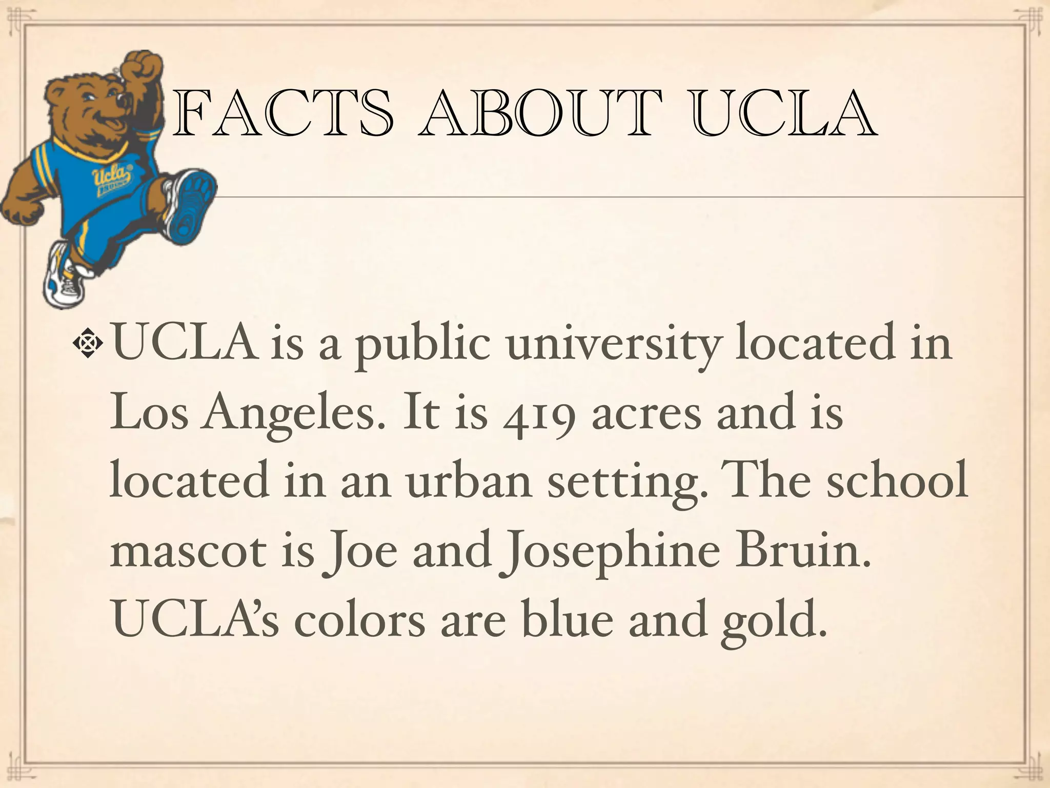 Ucla college project | KEY