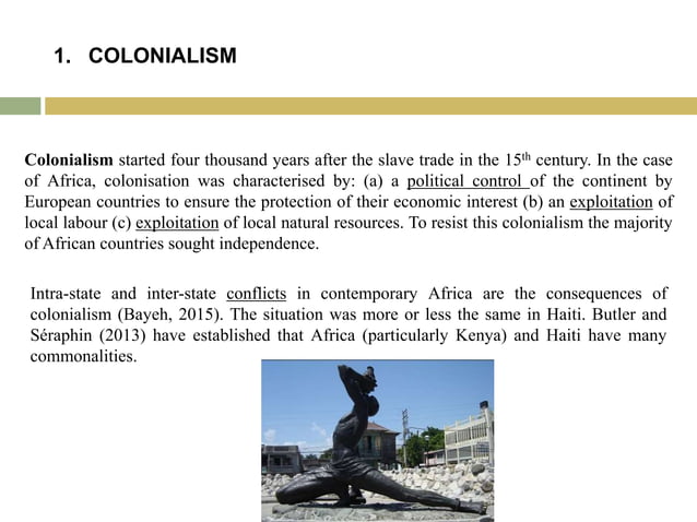 Tourism: A moderm form of colonialism in Haiti? | PPT