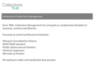 Understanding Collections Management | PPT