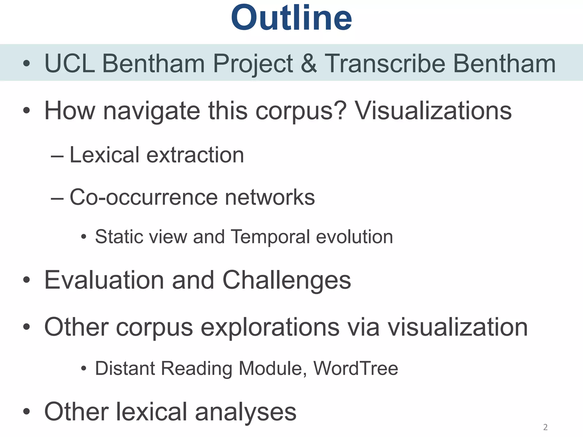 Visualizing the Transcribe Bentham Corpus | PPT | Free Download