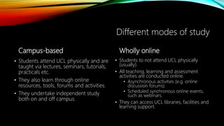 E-Learning Baseline, UCL | PPT