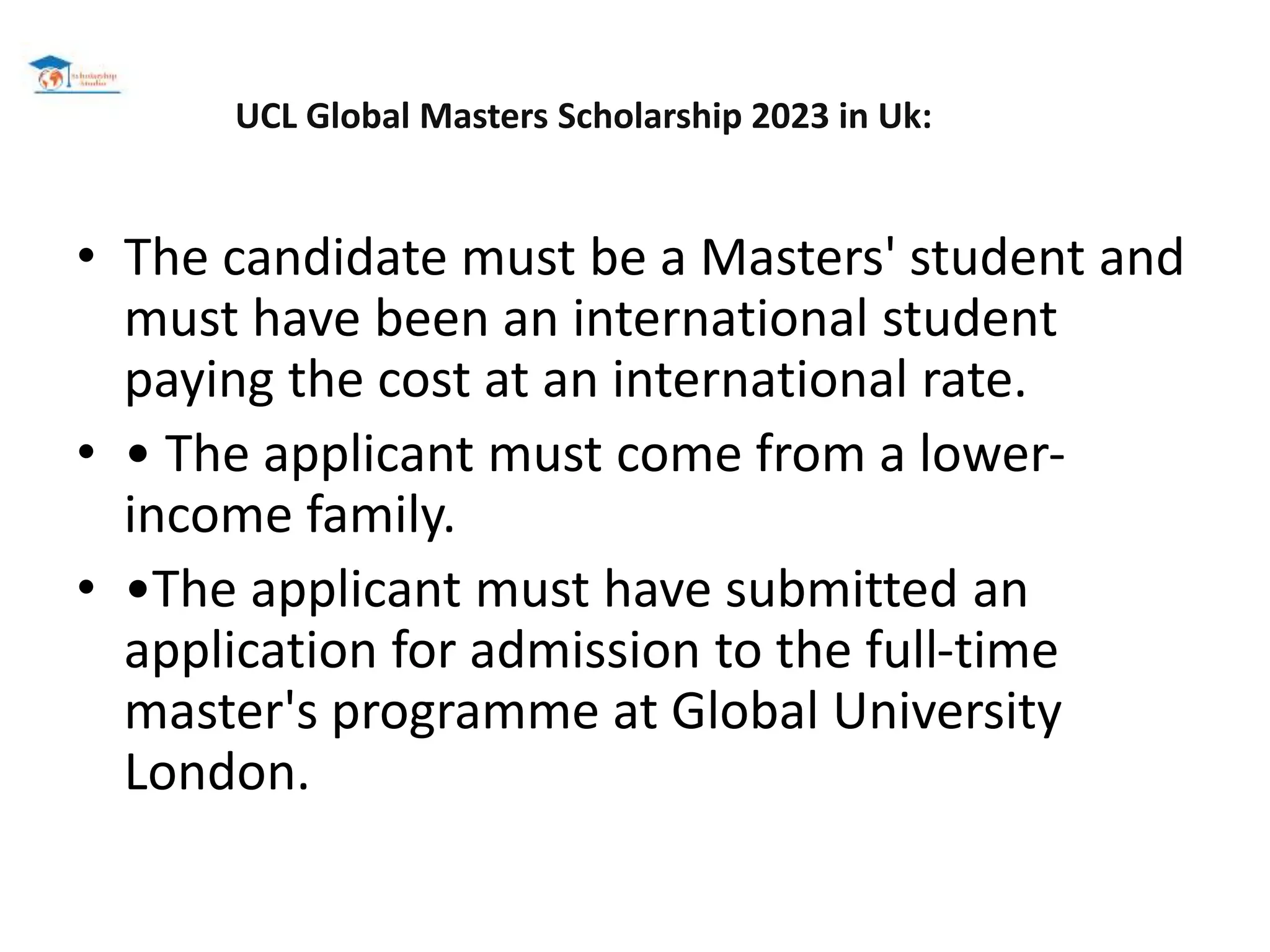 UCL Global Masters Scholarship UK 2023.pptx